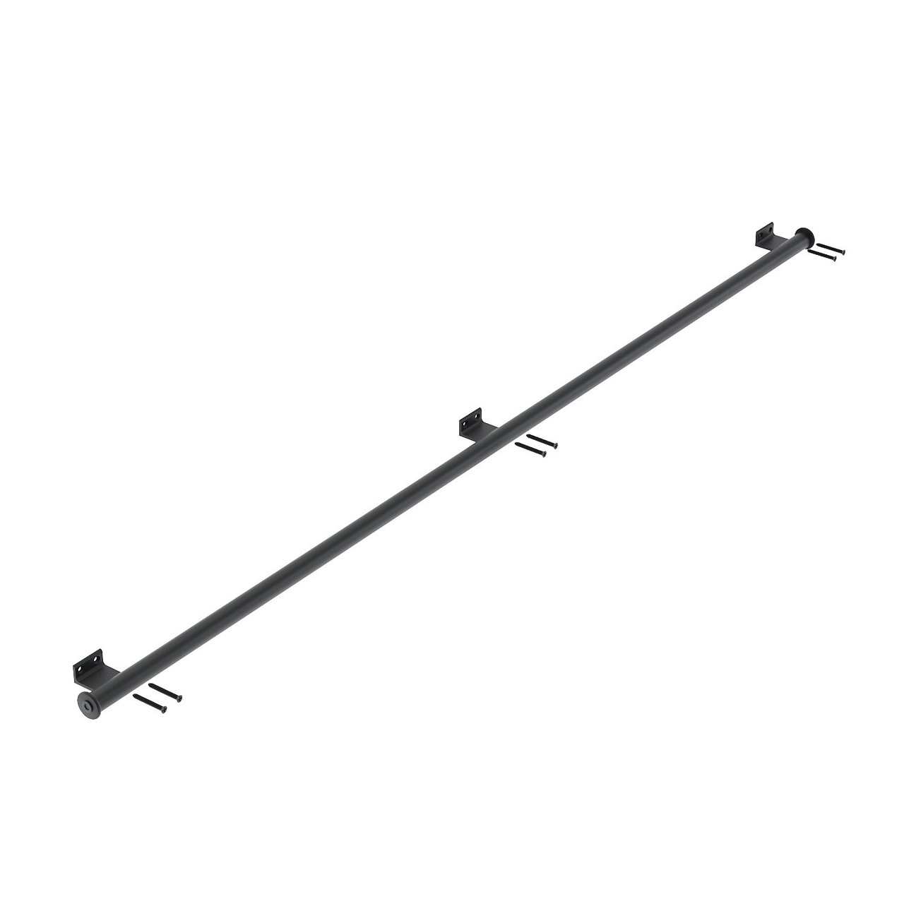 Quiet Glide Track Kit, 6ft, Use with Double Roller, Includes Horizontal ...