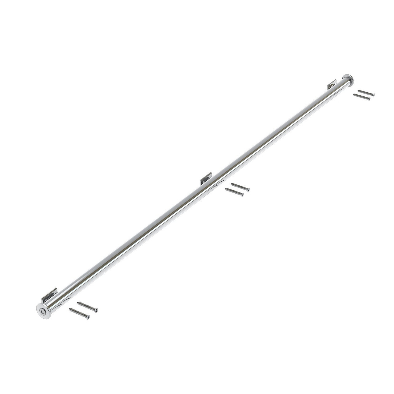 Quiet Glide Track Kit, 4ft, Use with Single Roller, Includes Horizontal ...