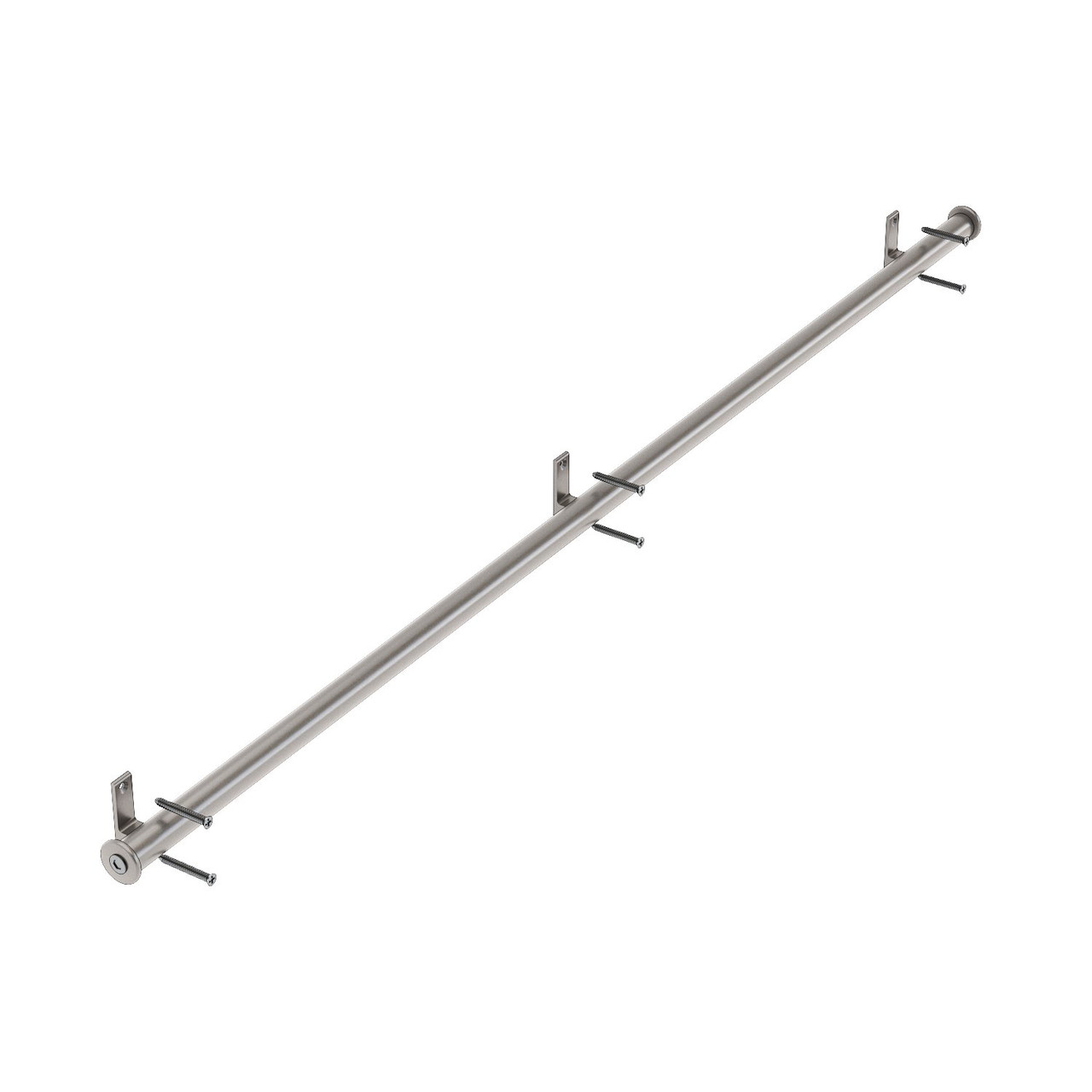 Quiet Glide Track Kit, 4ft, Use with Single Roller, Includes Vertical ...