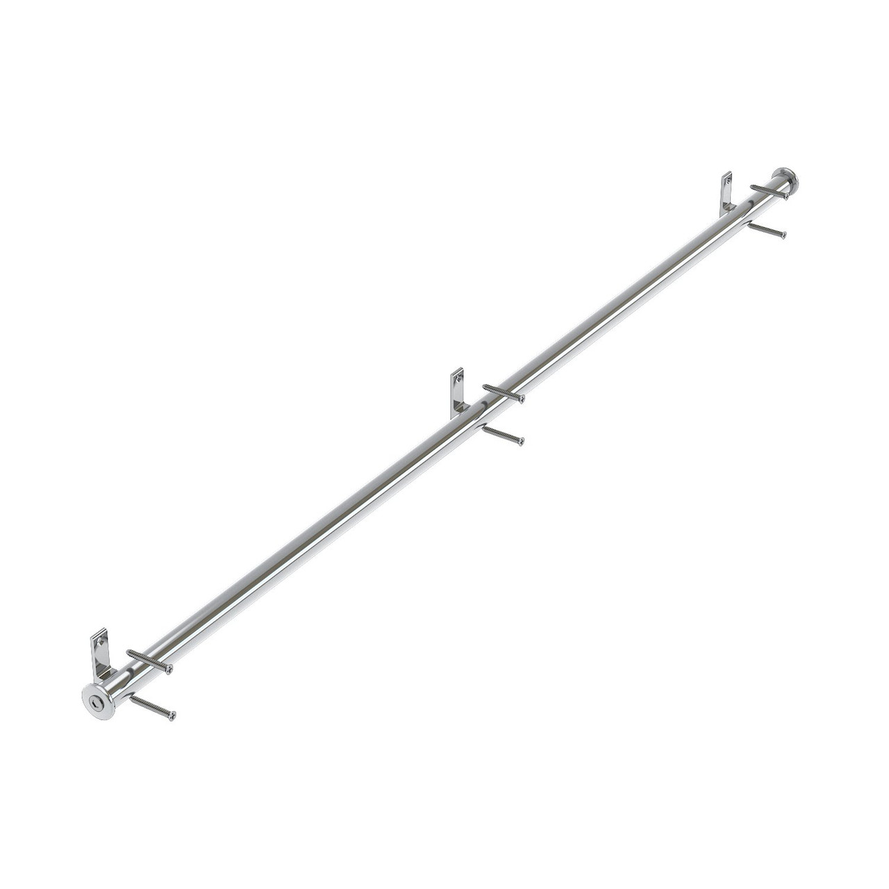 Quiet Glide Track Kit, 4ft, Use with Single Roller, Includes Vertical ...