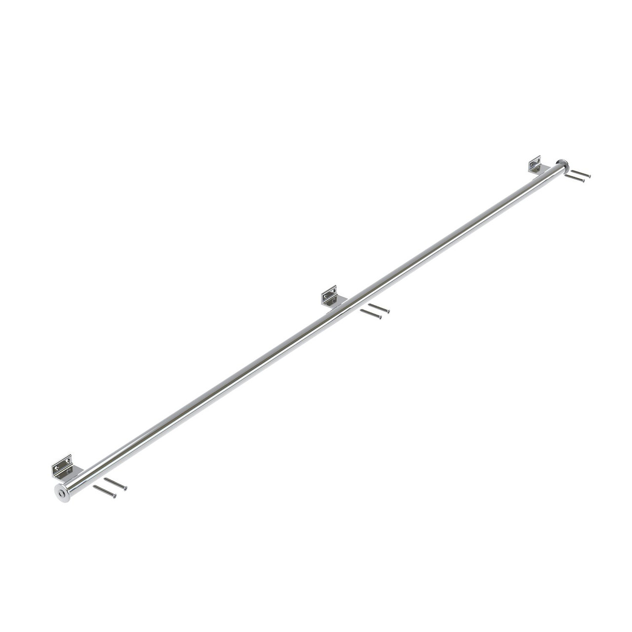 Quiet Glide Track Kit, 6ft, Use with Double Roller, Includes Horizontal ...