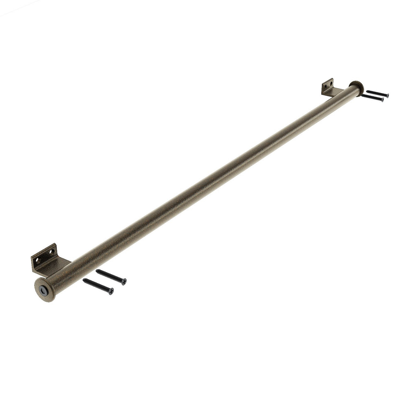 Quiet Glide Track Kit, 3ft, Use with Double Roller, Includes Horizontal ...