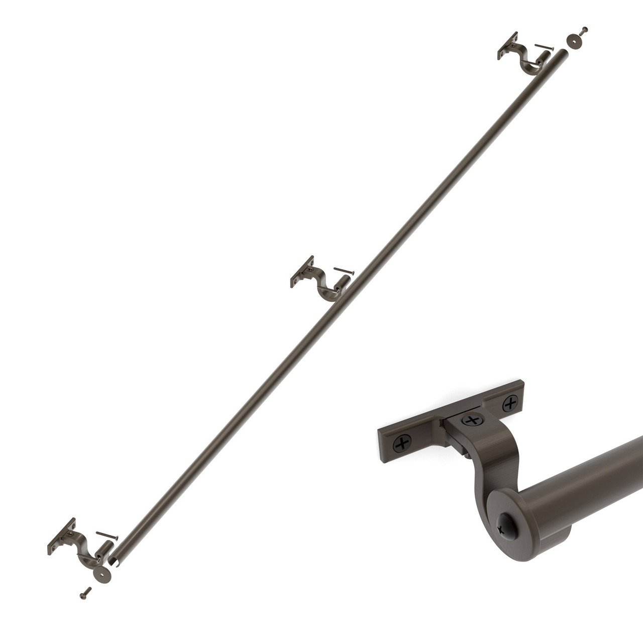 Classic No. 1 Track Kit, 6ft Track with Horizontal Hook Mounting ...