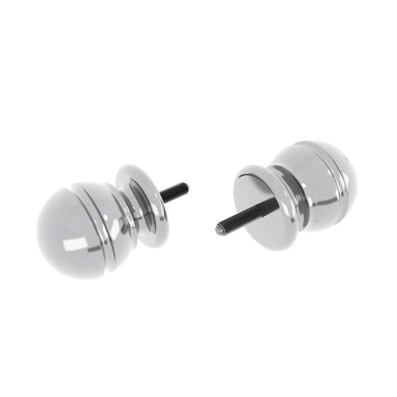 Quiet Glide, End Cap Track Kit, With Ball Stops, Chrome - Putnam ...