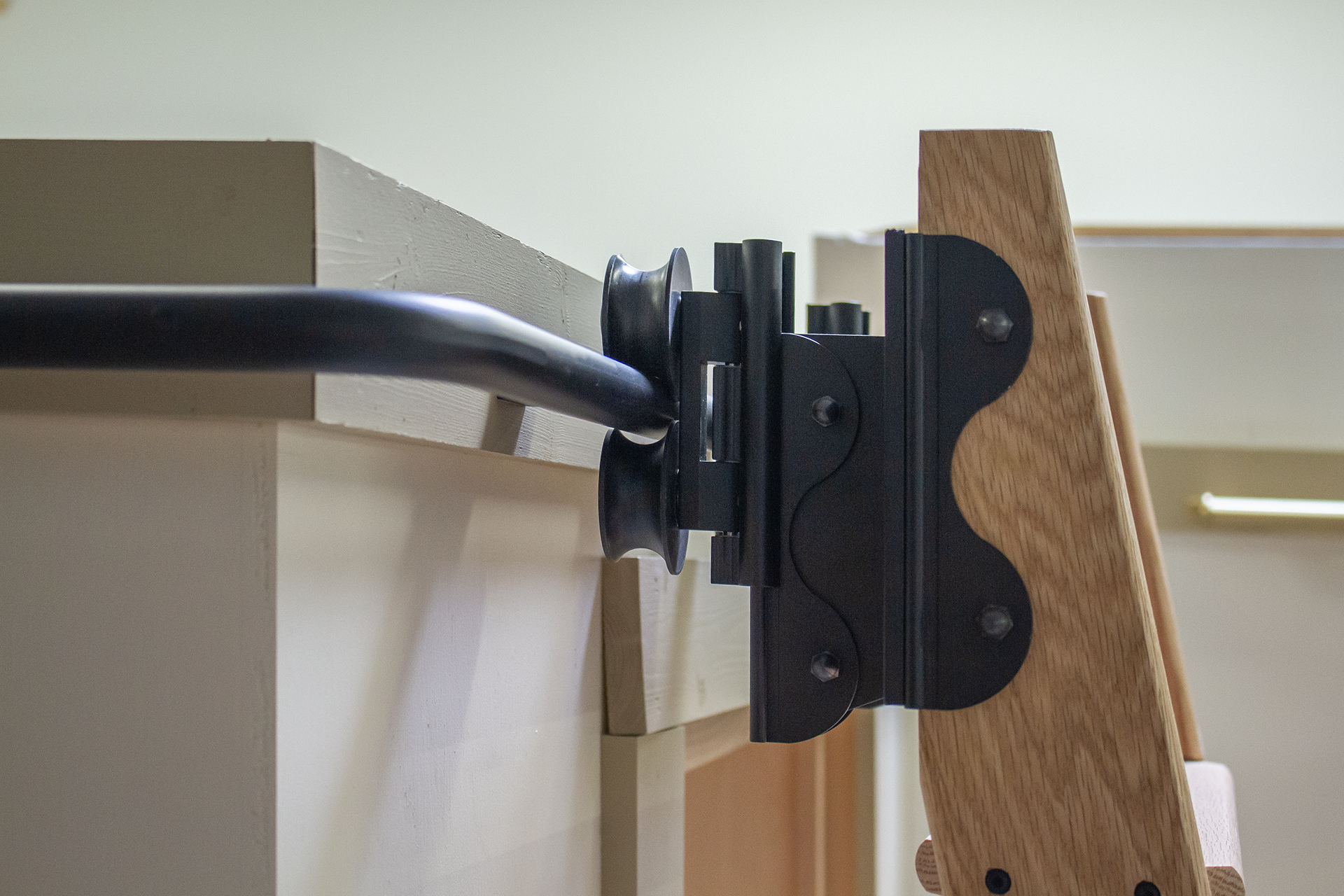 How to Install a Rolling Ladder with an Outside 90° Curved Track ...