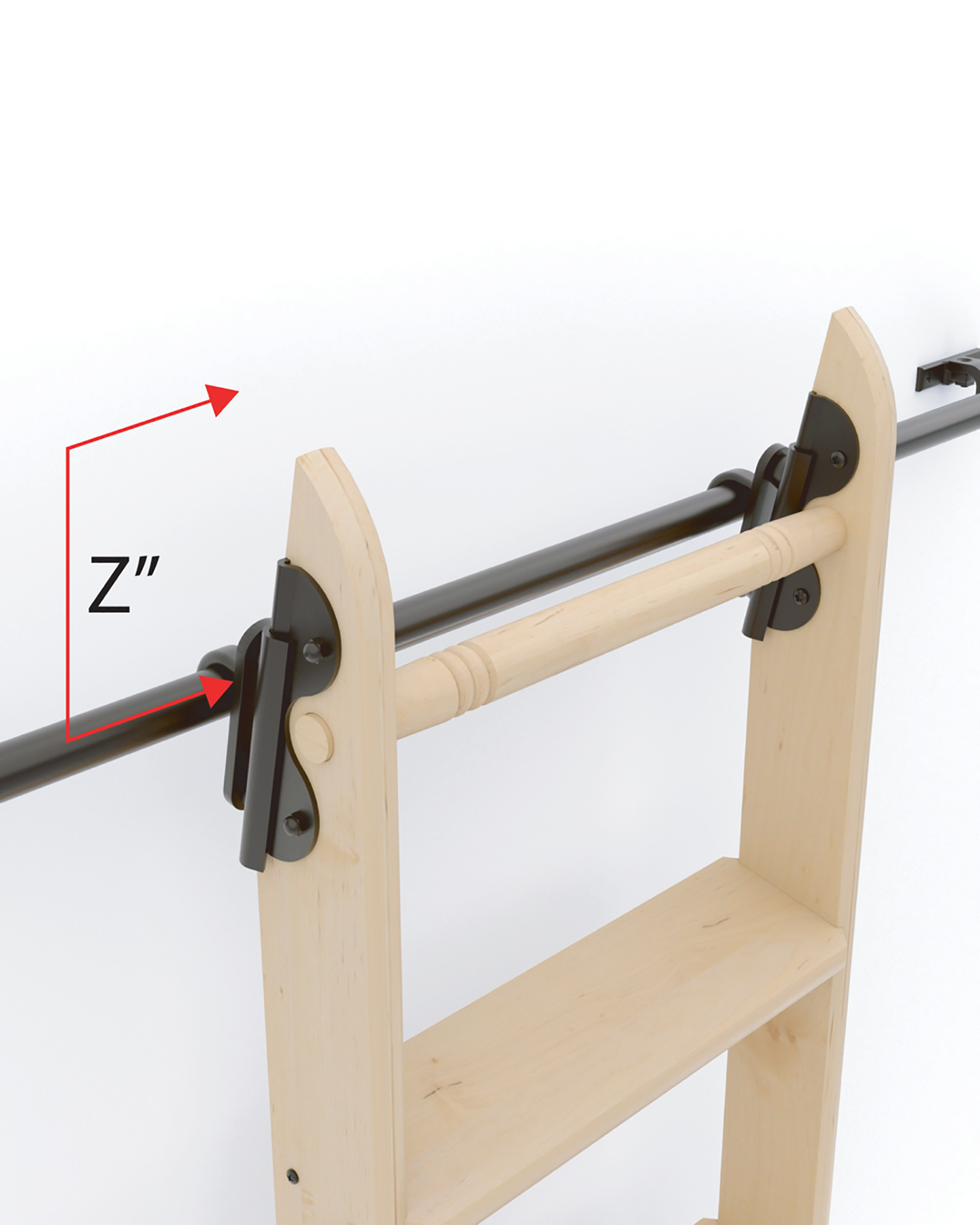 Space Requirements for a Rolling Library Ladder - Putnam Rolling Ladder