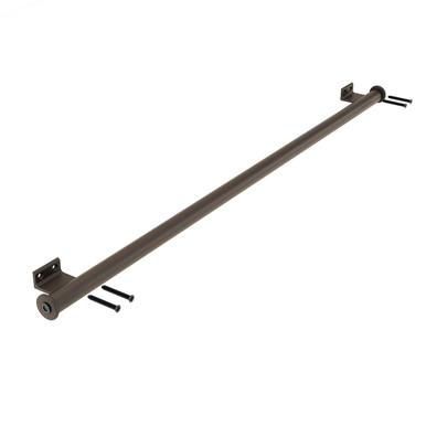 Quiet Glide Track Kit, 3ft, Use with Double Roller, Includes Horizontal ...