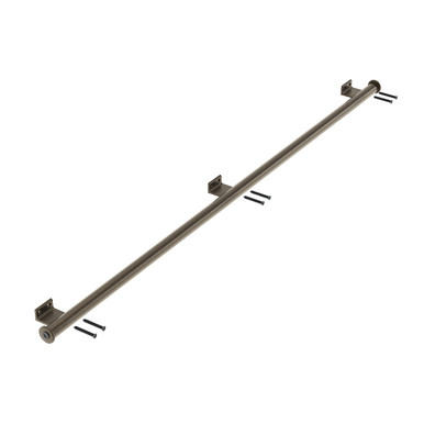 Quiet Glide Track Kit, 4ft, Use with Double Roller, Includes Horizontal ...