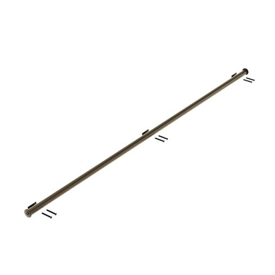 Quiet Glide Track Kit, 6ft, Use with Single Roller, Includes Horizontal ...