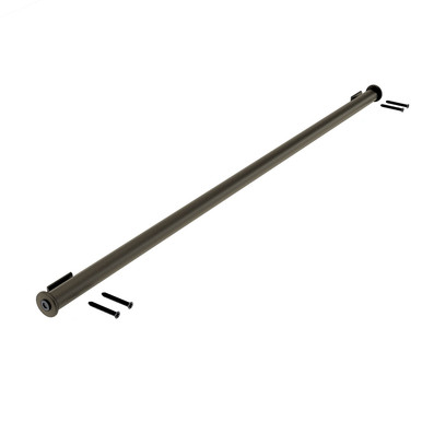 Quiet Glide Track Kit, 3ft, Use with Single Roller, Includes Horizontal ...