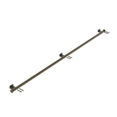Quiet Glide Track Kit, 6ft, Use with Double Roller, Includes Horizontal ...