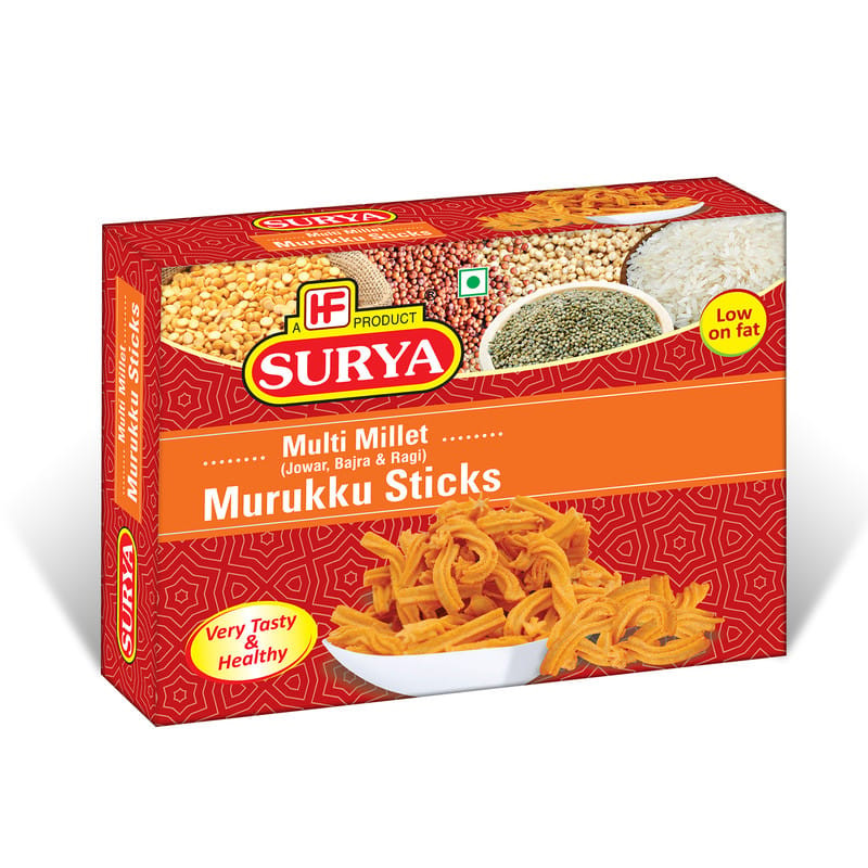 Surya Multi-Millet Murukku Sticks 200g