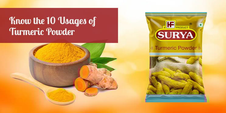 Know the 10 Usages of Turmeric Powder - www.suryamasale.com