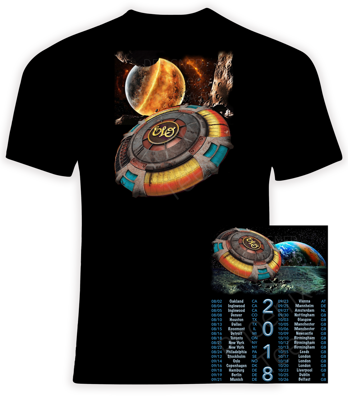 ELO 2018 Concert Tour T shirt - Phoenix Tees