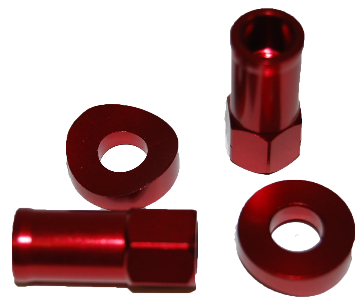 Red Rim Lock Towers - Pro-Wheel Racing Components