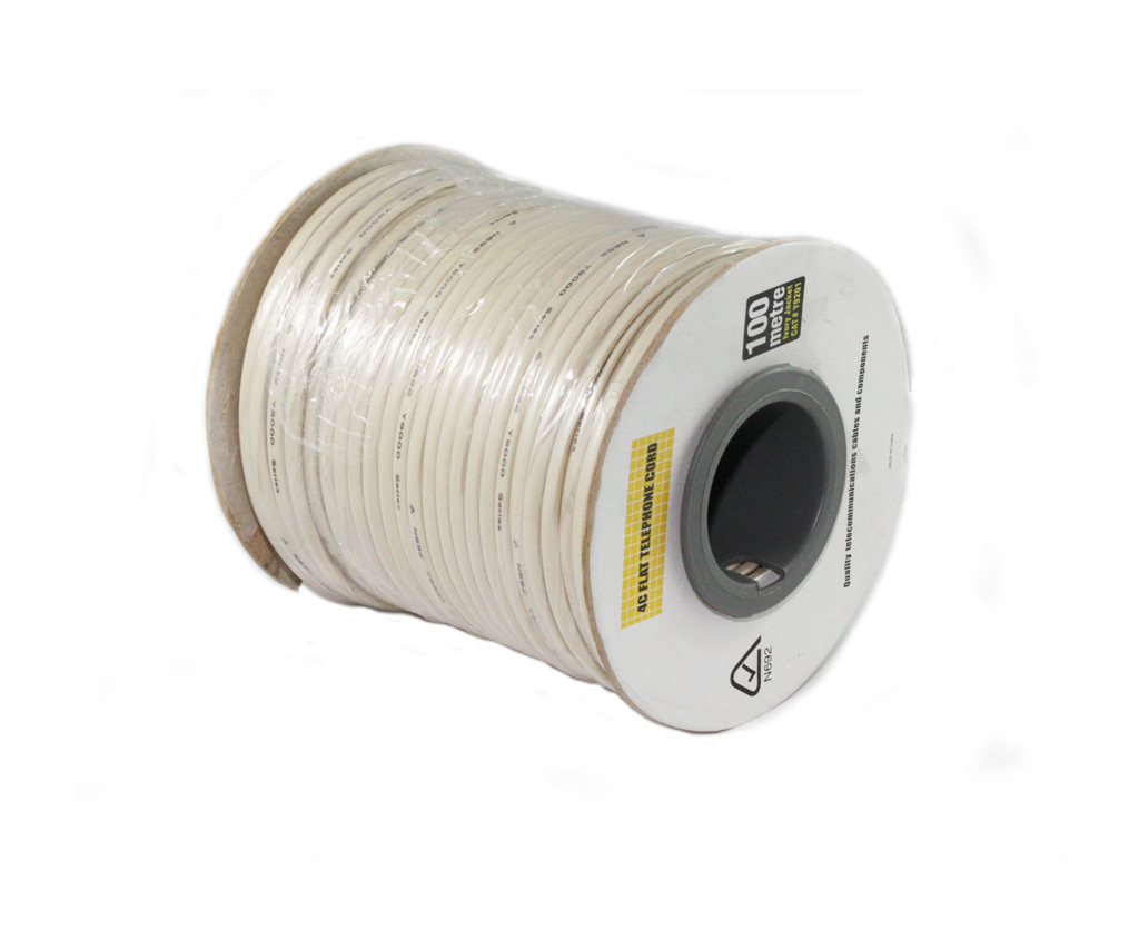 100M Roll 4 core Telephone Cable ( No connectors ) - SB Technology