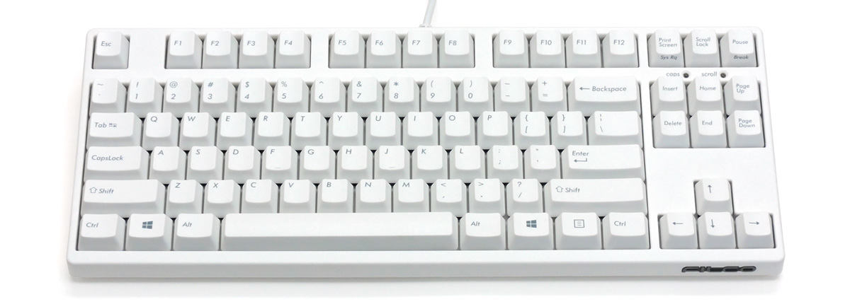 Majestouch 2 Filco White TenKey-less BROWN switch mech keyboard - SB ...