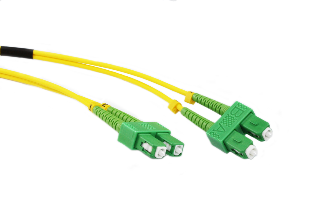 1M OS1 Singlemode SCA-SCA Fibre Optic Cable - SB Technology