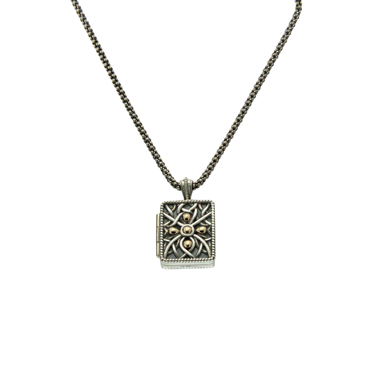 PLX7015 22k Gilded Double Frame Locket - United States