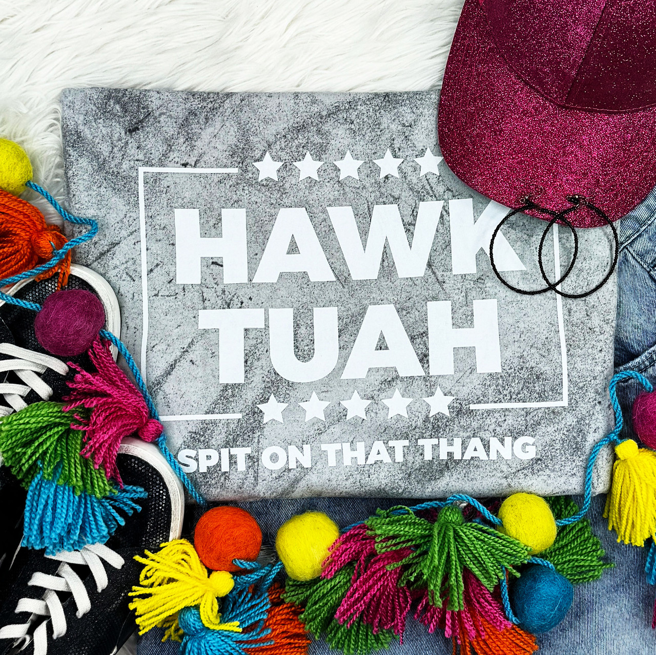 Hawk Tuah Pigment Dyed Tee