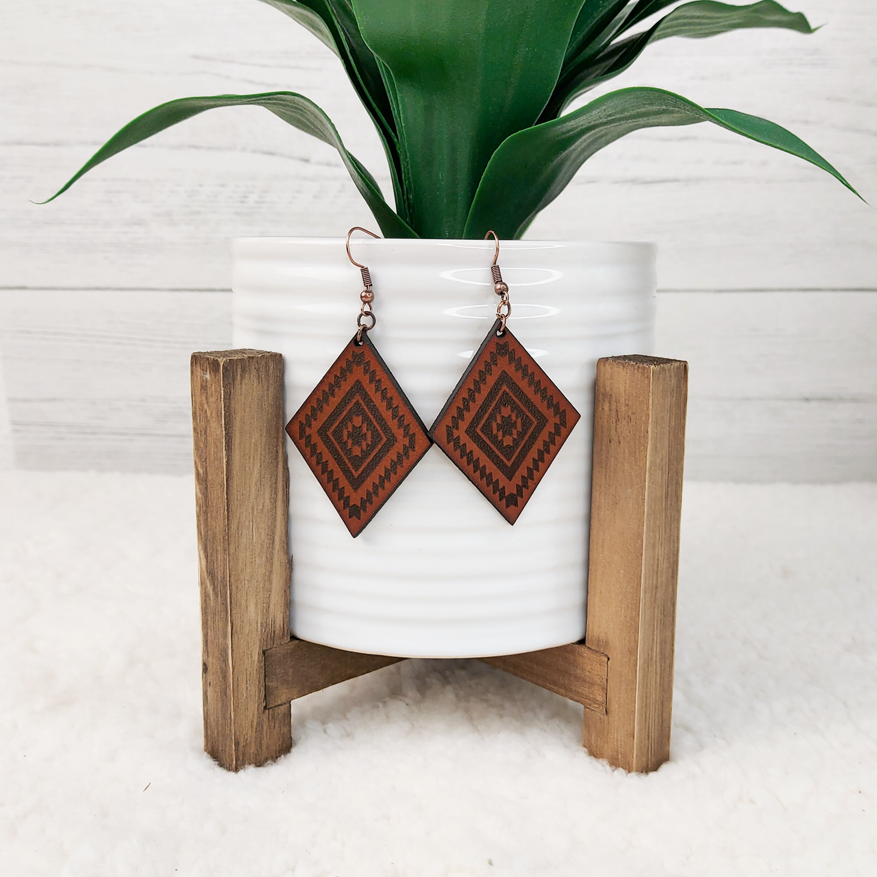 Aztec Diamond Earrings