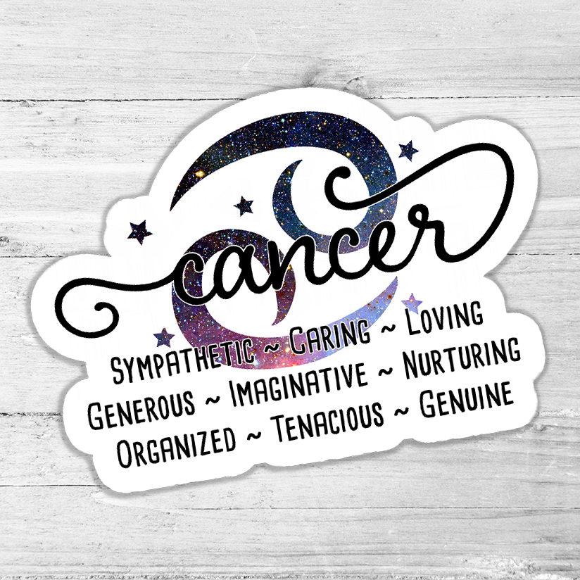 Zodiac Cancer Die Cut Sticker