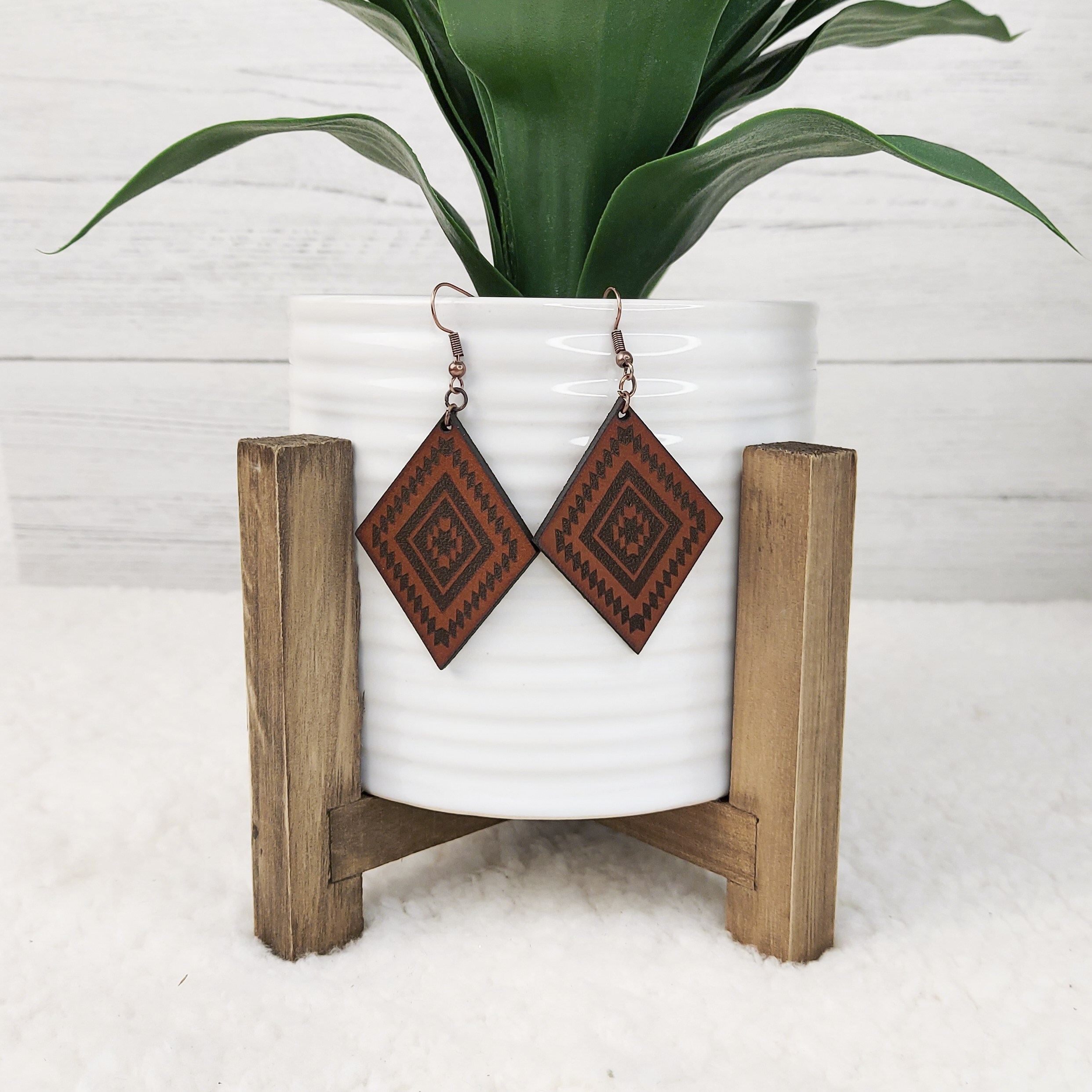 Aztec Diamond Earrings