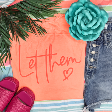 Let Them Orange PUFF Tee
