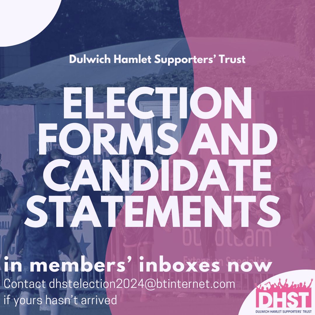 Vote today in the DHST Board Election 2024! - DHST