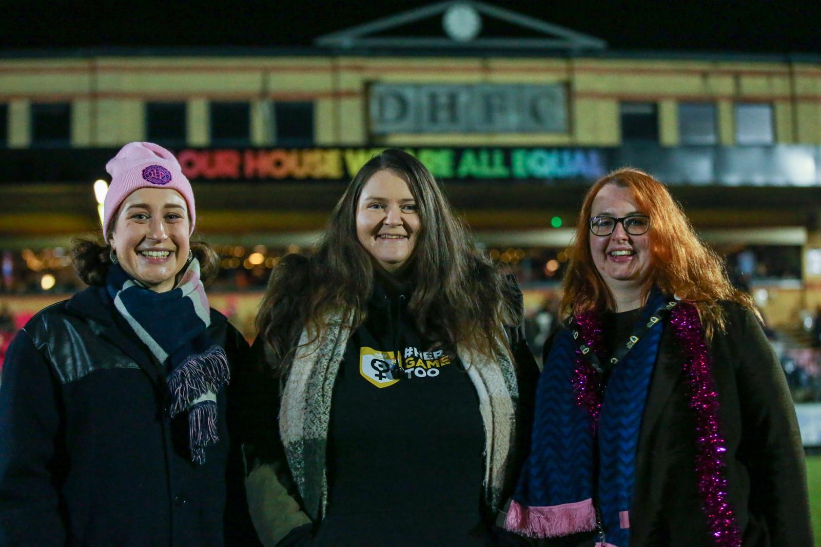 Her Game Too x Dulwich Hamlet fan ambassadors - DHST