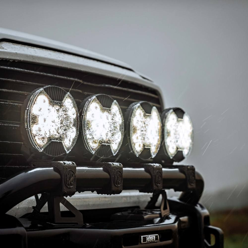 KC SlimLite 8" LED light Shield, Clear - 5207