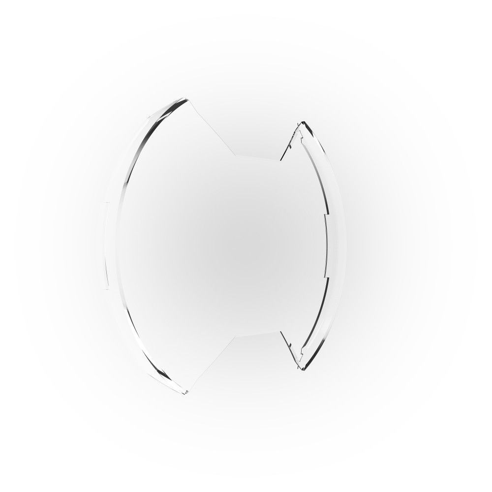 KC SlimLite 8" LED light Shield, Clear - 5207