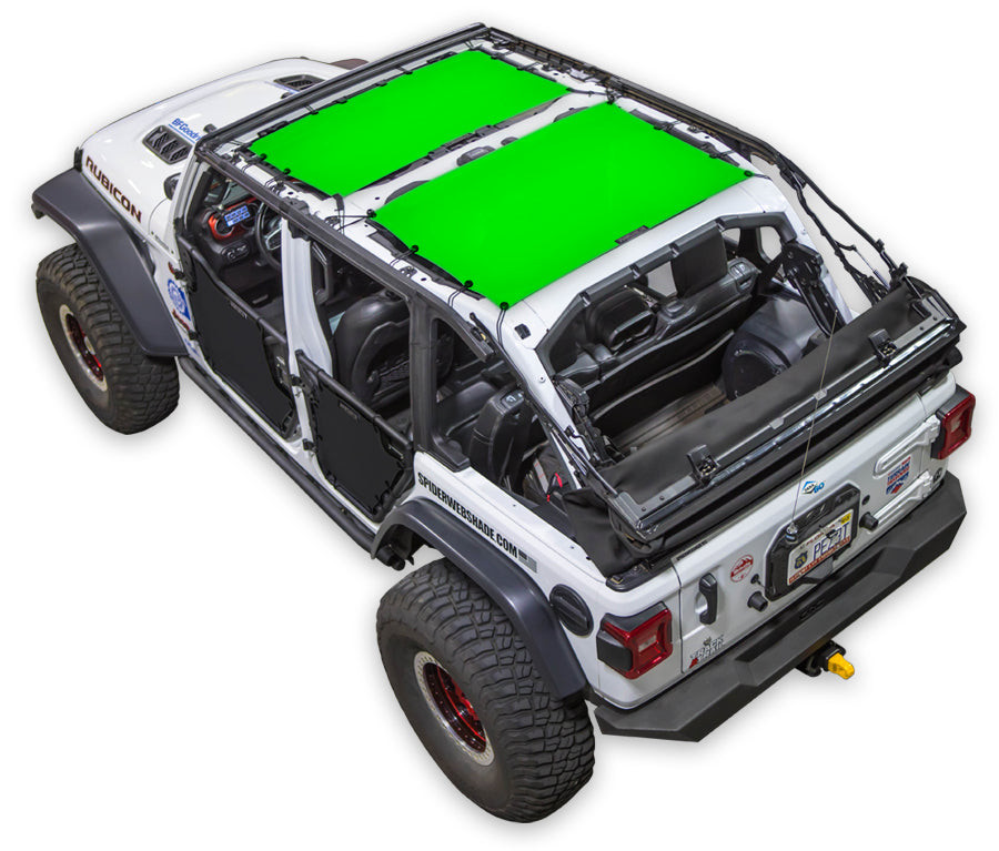 Spiderweb Shade 2 Piece Bikini Top Sunshade, Jeep Wrangler JL 4-Door