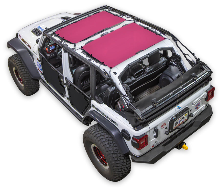 Spiderweb Shade 2 Piece Bikini Top Sunshade, Jeep Wrangler JL 4-Door