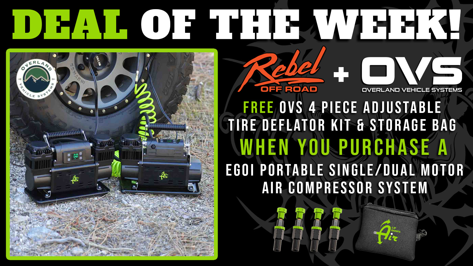 Conquer the Trails with the EGOI Portable Air Compressor System - REBEL ...