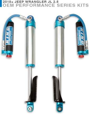 King Shocks Front Hose Res Shocks with finned reservoirs 3-5 inch lift ...
