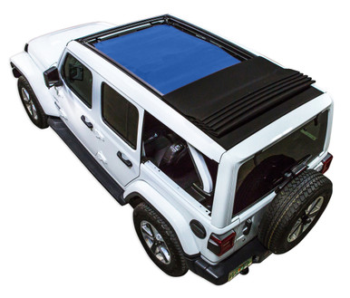 Spiderweb Shade Mesh Bikini Top Sunshade, Power Top Jeep Wrangler JL 4-Door