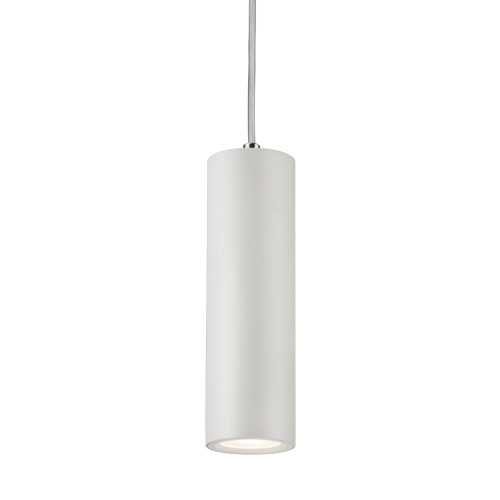Dasan Single Long Fixed Round Pendant White