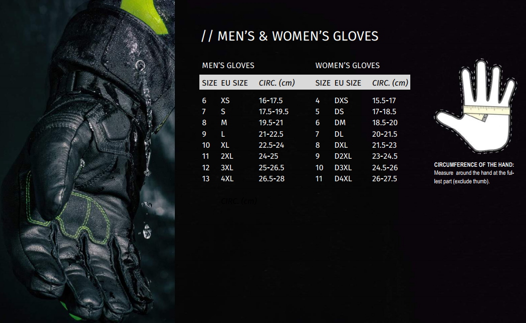 RICHA Cold Protect Gore-Tex Waterproof Motorcycle Gloves -Black for ...