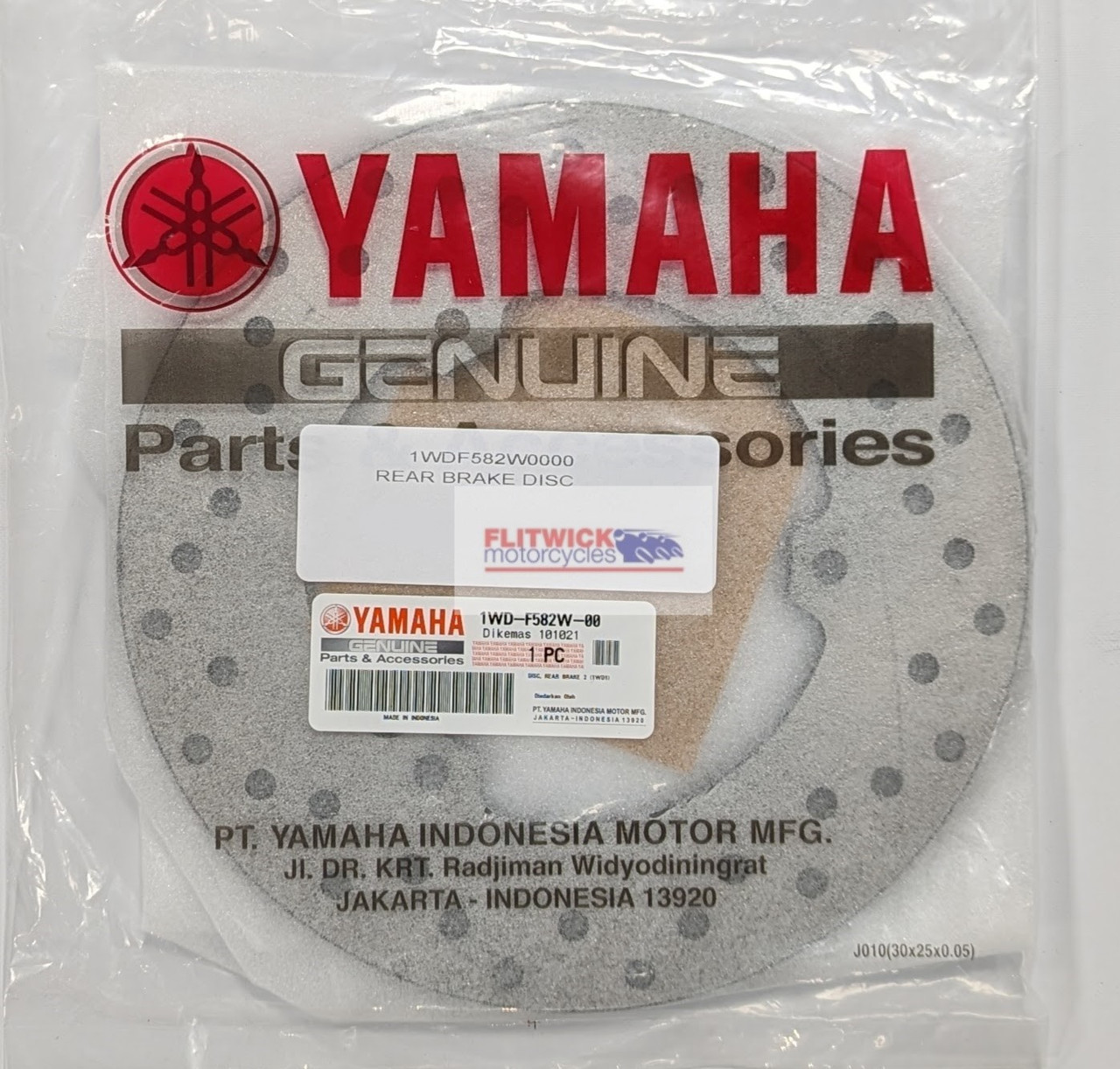 Genuine Yamaha MT-03 & YZF-R3 Rear Brake Disc - 1WD-F582W-00 for Sale ...