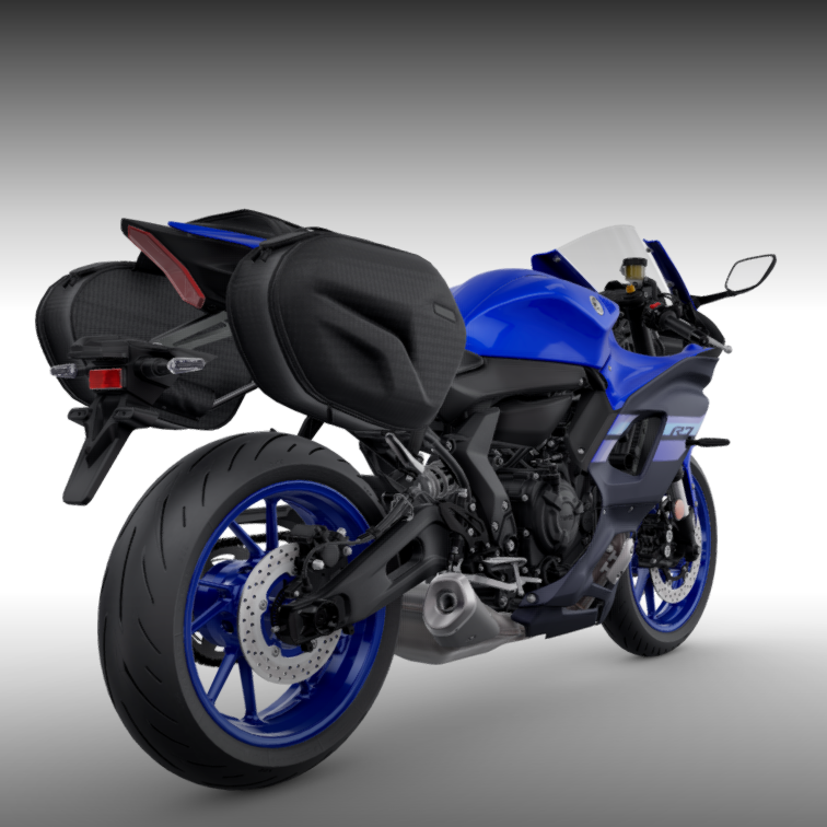 Genuine Yamaha YZF-R7 2022 Onwards Soft Side Pannier Bag Luggage Kit ...