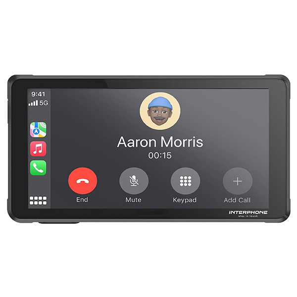Interphone SYNC 55 CarPlay & Android Auto Motorcycle Display For Sale | Flitwick Motorcycles