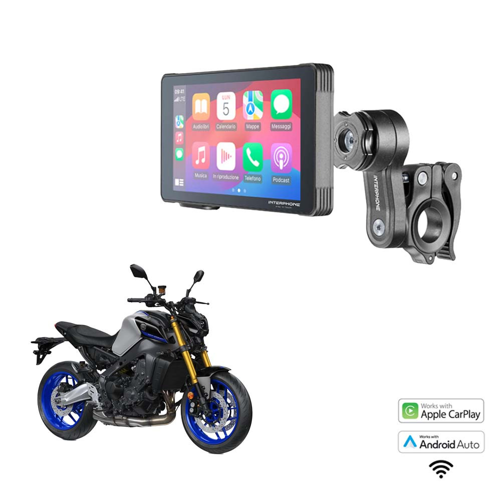2021‑2023 Yamaha MT‑09 SP Interphone Sync 55 Apple CarPlay & Android ...