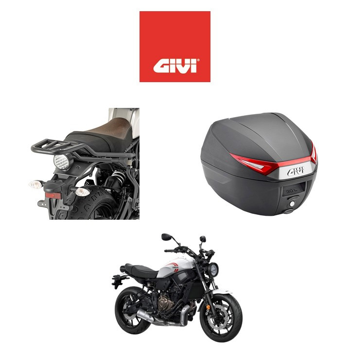 Givi/Kappa 30l Monolock Top Box Kit For Yamaha XSR700 All Years for ...