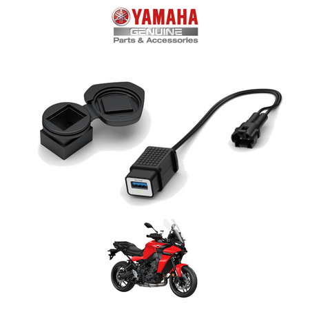 Genuine Yamaha USB Plug Outlet & Mount for Tracer 9 & GT 2021-24 for ...
