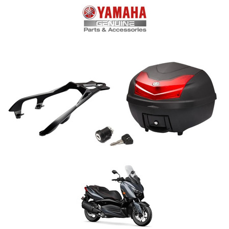 Genuine Yamaha XMAX 2018-22 39l Top Box Luggage Kit Incl. Lock Set ...