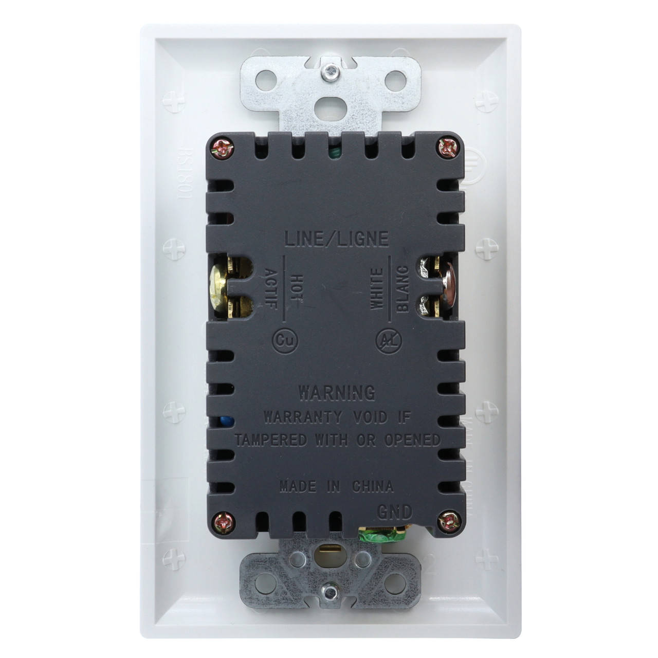 Decorative 15Amp Tamper and Weather Resistant Receptacle with USB-A and ...