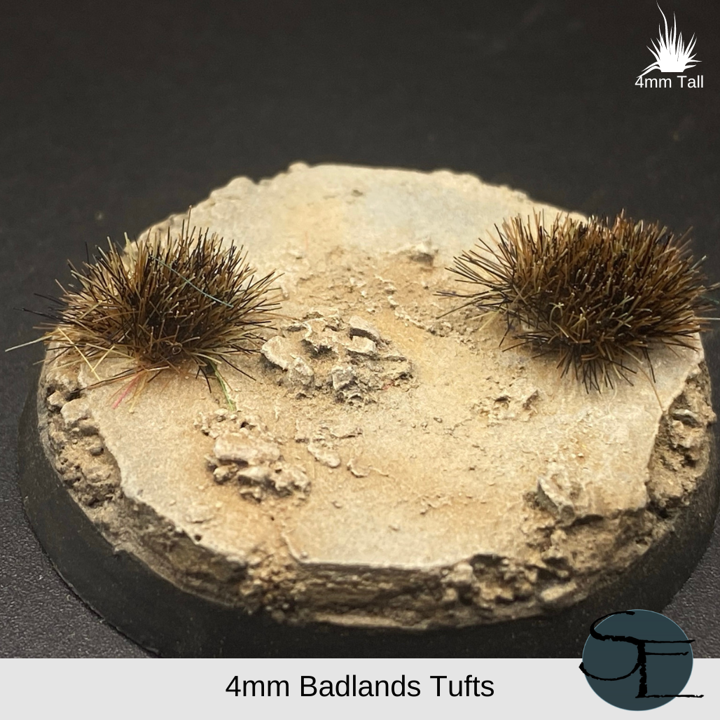 4mm Badlands Self-Adhesive Grass Tufts - Shadow's Edge Miniatures