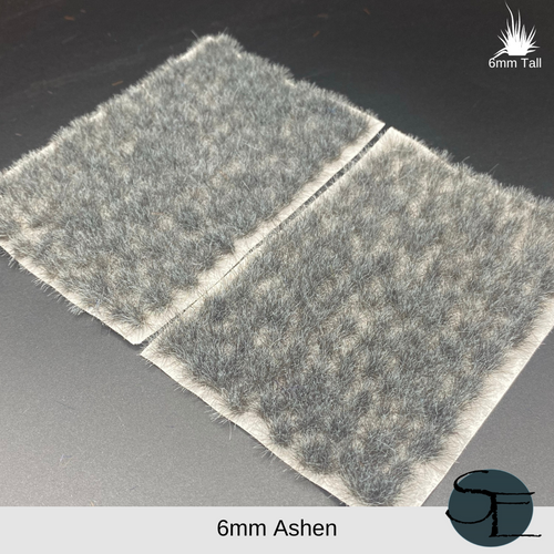 6mm Ashen Self-Adhesive Grass Tufts - Shadow's Edge Miniatures