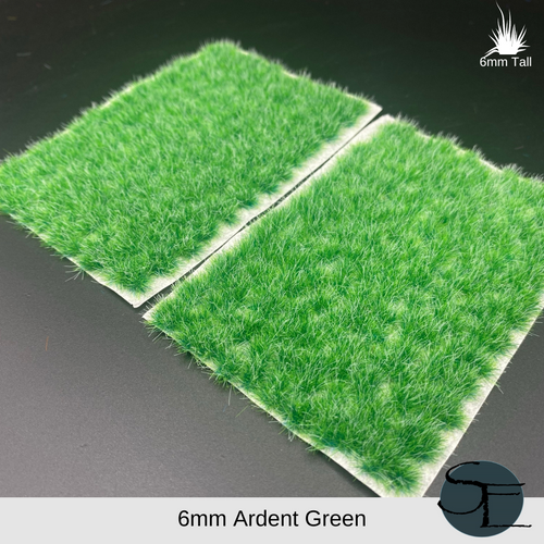 6mm Ardent Green Self-Adhesive Grass Tufts - Shadow's Edge Miniatures